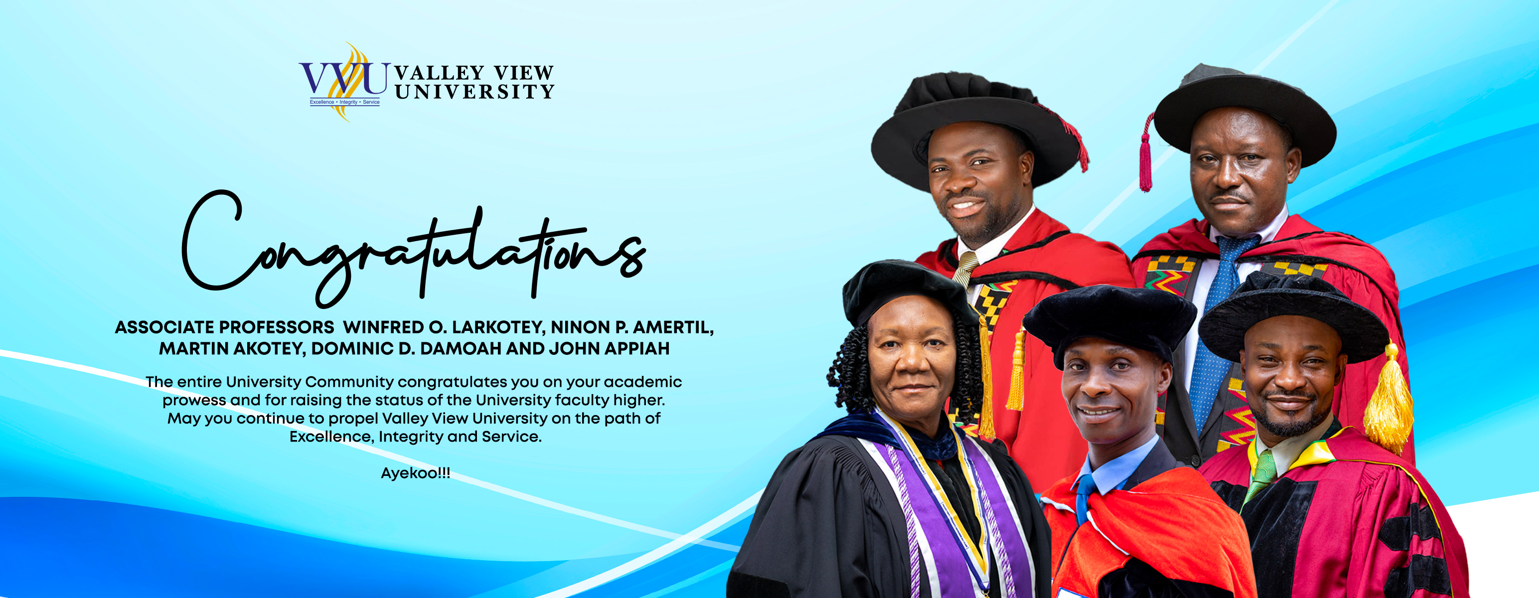 Valley View University holds an Induction Ceremony for Newly Appointed ...