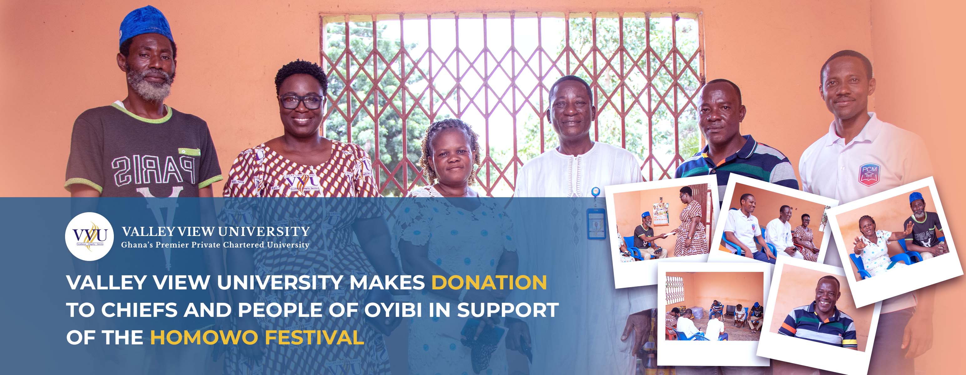 VVU Makes Donation to Chiefs and People of Oyibi in Support of Homowo ...