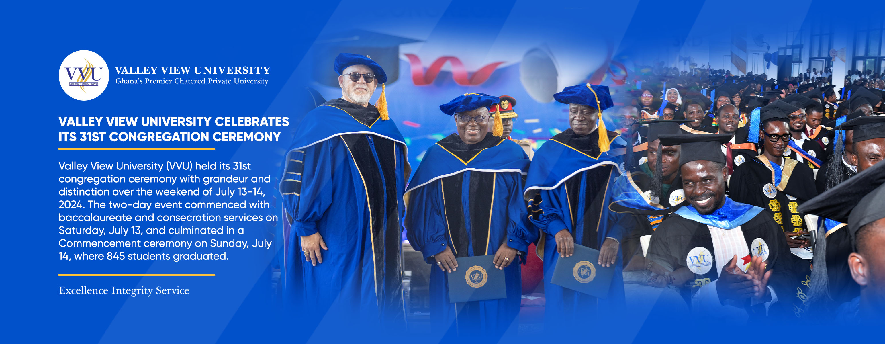 Valley View University Celebrates its 31st Congregation Ceremony