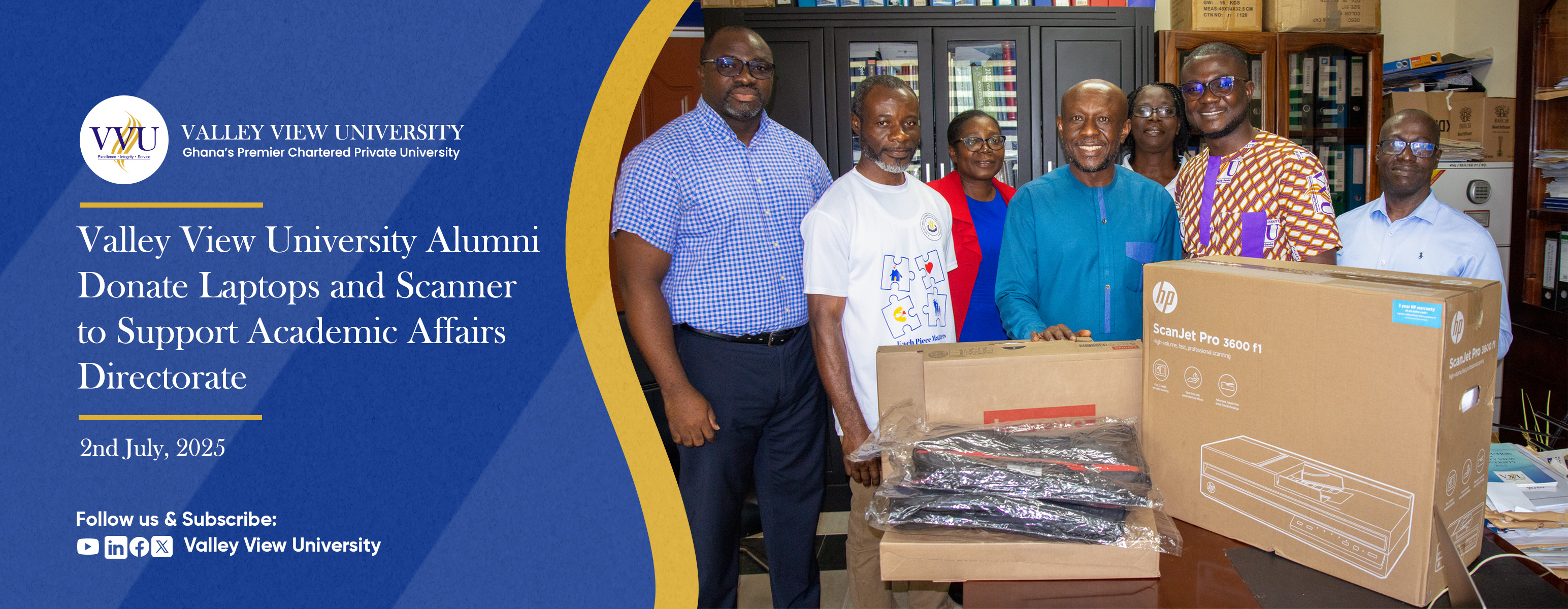 Valley View University Alumni Donate Laptops and Scanner to Support ...